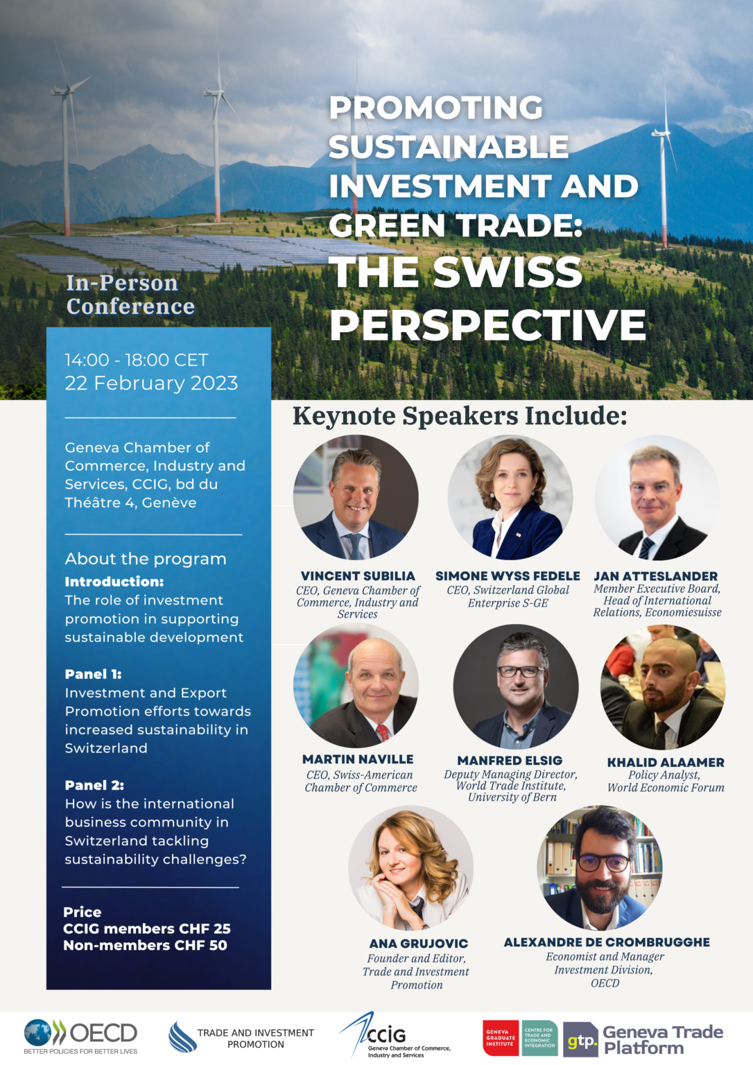 REGISTER NOW! In-Person Conference ”Promoting Sustainable Investment ...